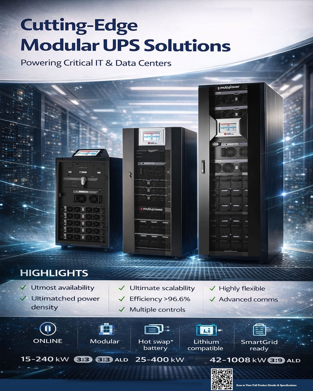 Modular Three-Phase UPS Supplier in Pakistan
